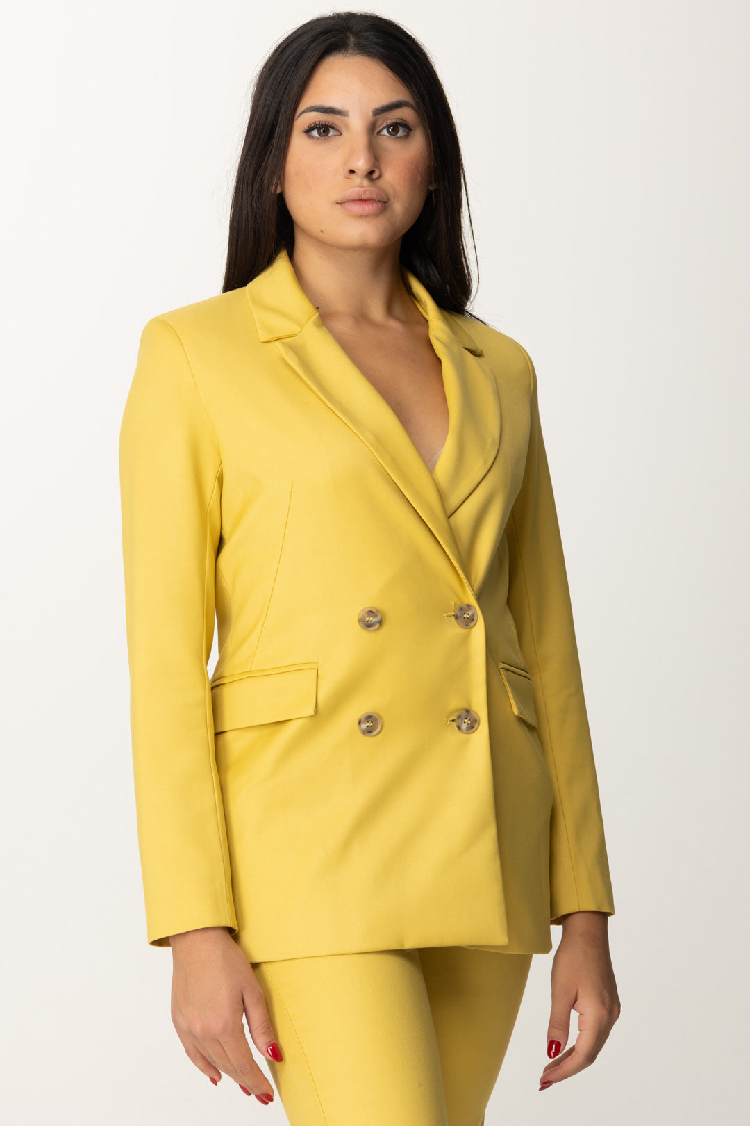 Meme Road Woman Double-Breasted Blazer M6197G BLONDE – Khloefemme