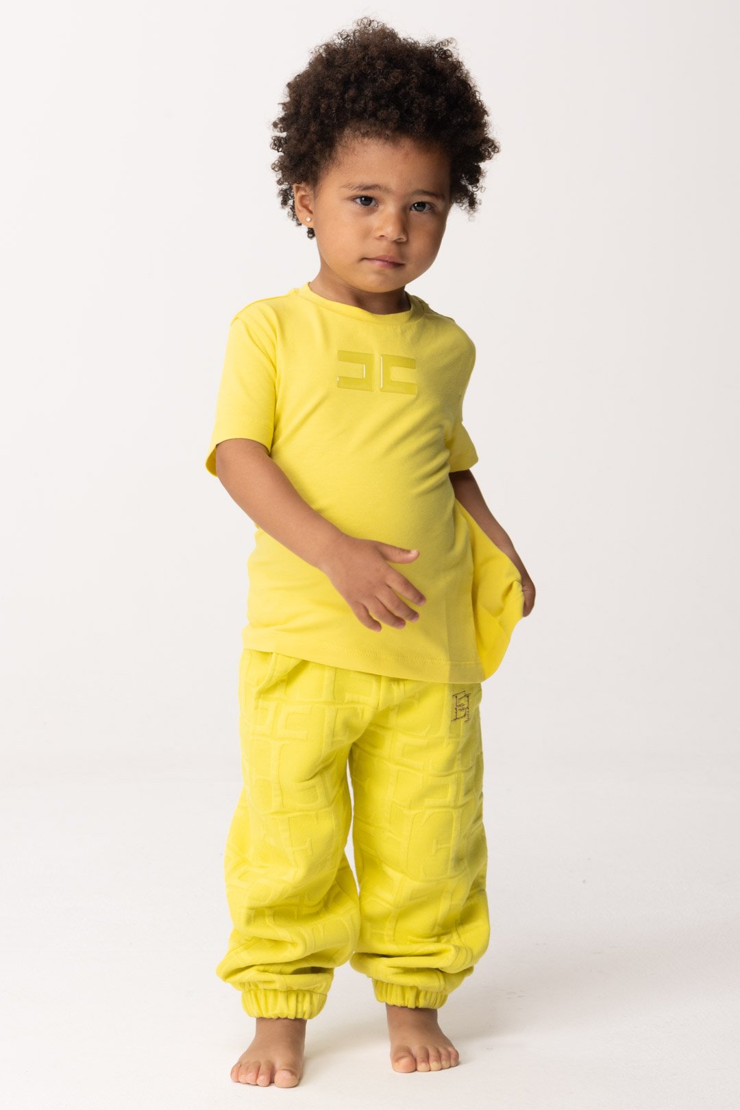 Elisabetta Franchi Bambina Bambina Panta-jogging con Pattern Logo ...