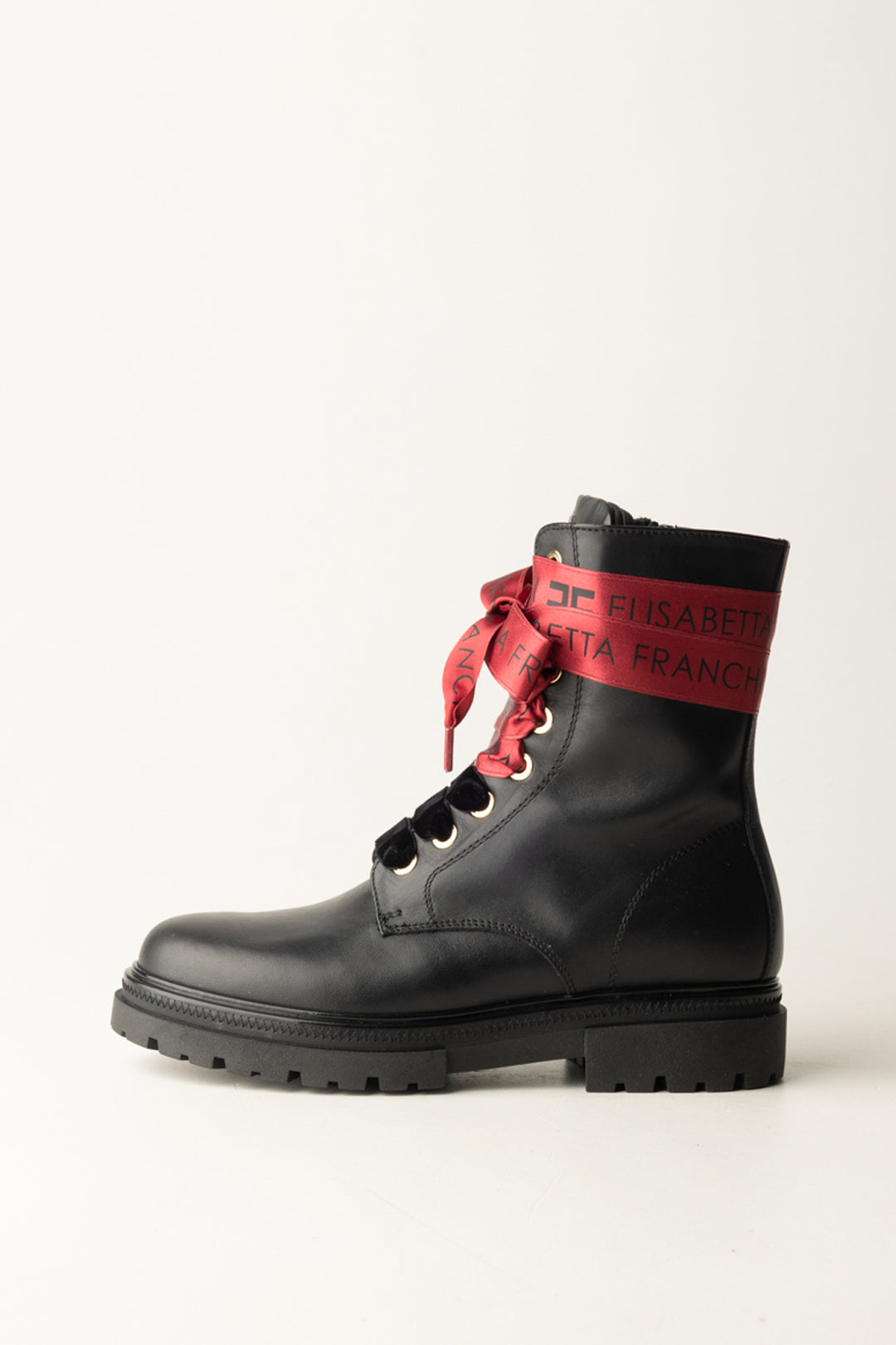 Elisabetta Franchi Girl Girl Ankle boots Lace-up with Logo Laces F4A5 ...